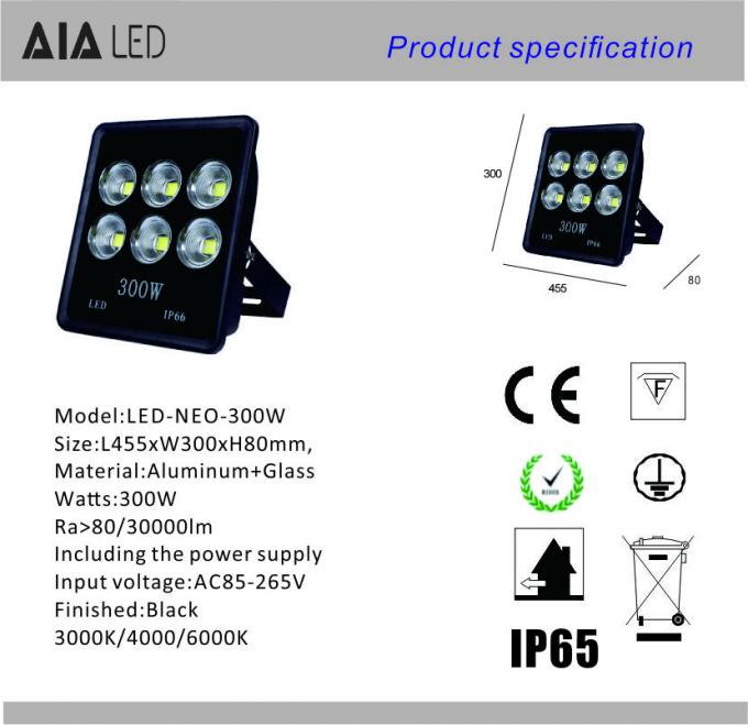 New aluminum spot light IP66 high power led flood lamp COB 300W LED ...
