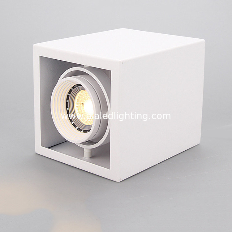 GU10 base white modern rectangle hot sale ceiling mounted spotlight ...
