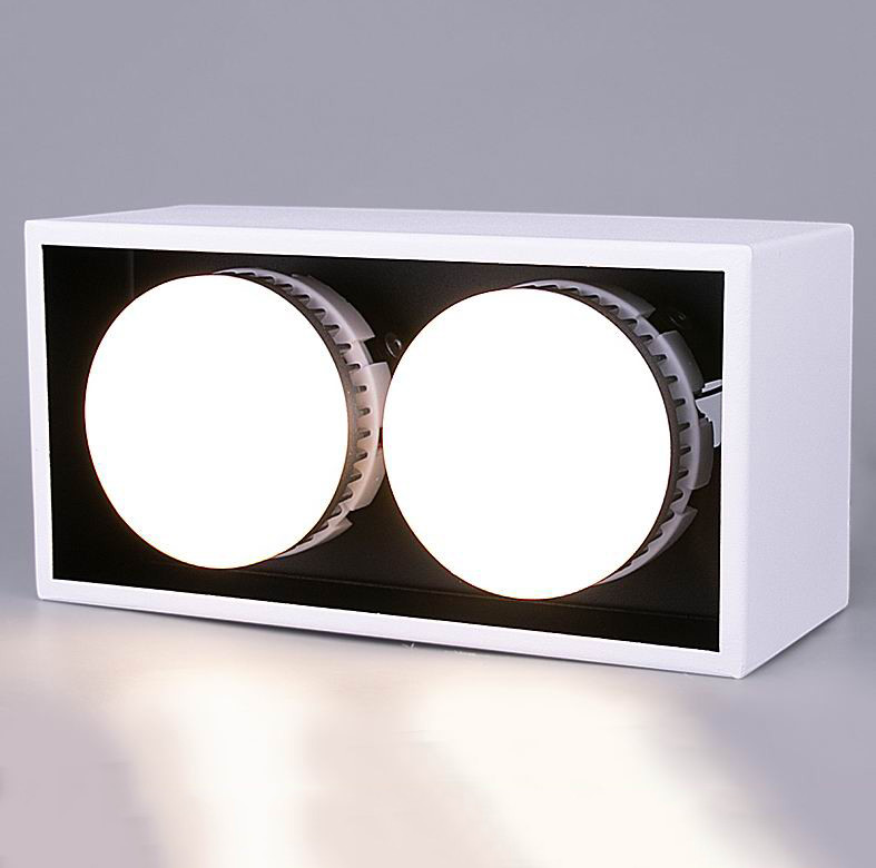 Interior IP40 modern 2x5W 2x7W 2x9W COB LED downlight for office project