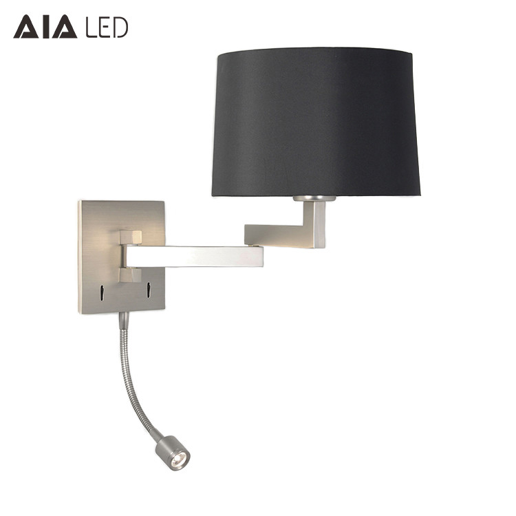 Hotel room bedside rocker wall lamp reading lamp engineering custom ...